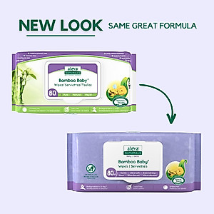 Aleva Naturals Bamboo Baby Wipes - Unscented - 80 ct