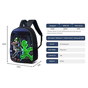 Mylshbest Backpack 3 Pcs Set, Anime Daypack With Shoulder Bag Pencil Case, Travel Bag Bookbag for Boys Girls