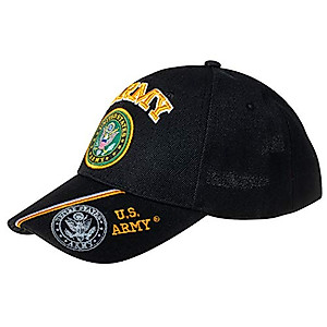 Officially Licensed United States Army Embroidered Black Baseball Cap