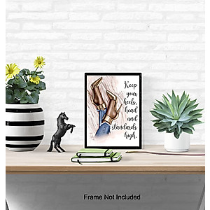 African American Wall Art - Black Women - Black Wall Decor - Fashion Quotes - Fashion Wall Decor - Inspirational Quotes Wall Art - Glam Wall Decor - Black Woman - Latina - Black Wall Art -High Fashion