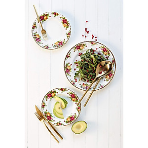 Royal Albert Old Country Roses Set of 4 Salad Plates, 8", Multi