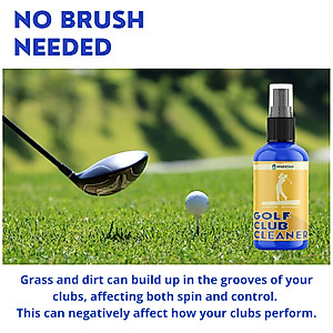 Simply Kleen USA Golf Club Cleaner for Drivers, Irons, Putters, Balls, and Grips, All-Purpose Surface Cleaning Spray, Removes Dirt, Grass, and Sand