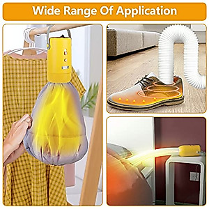 Mini Portable Clothes Dryer 110V Multifunctional Small Dryer with Big Clothes Bags and Warm Shoe Expansion Tube for Home Apartments Dormitory Travel