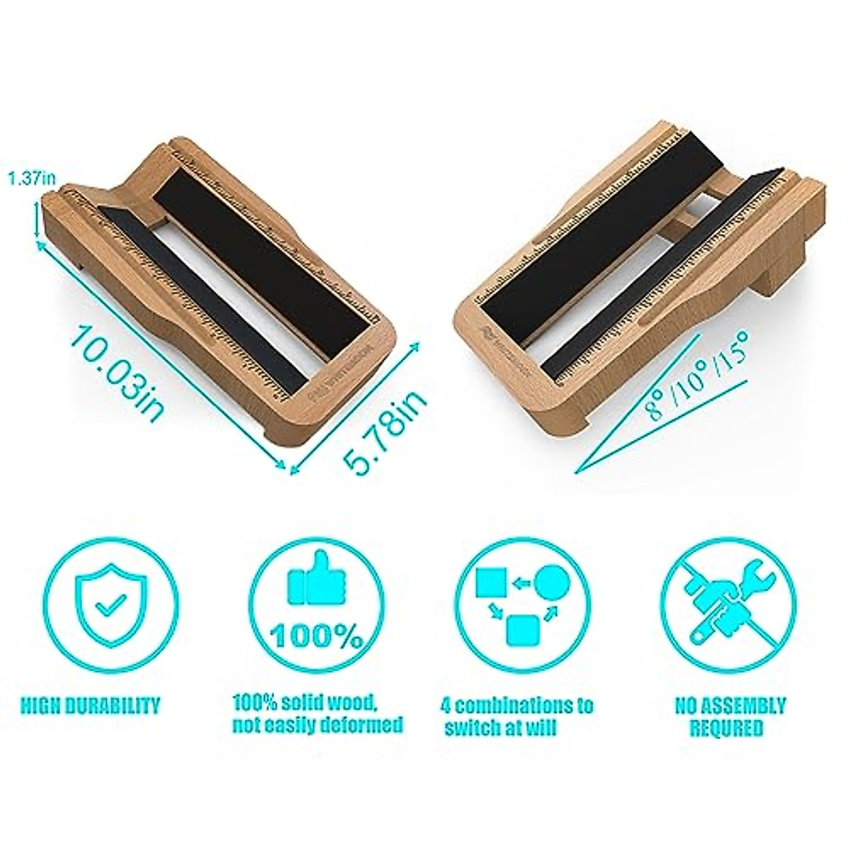 WHITEMOON Cup Cradle for Tumbler. Wooden vinyl paper decal holder with height adjustment for measuring size, for attaching vinyl decals to cups, bottles and mugs.