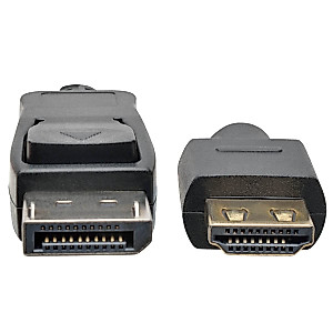 Tripp Lite DisplayPort 1.4 to HDMI Active Adapter Cable, UHD 4K @ 60Hz Video, HDR, HDCP 2.2, 15 Feet / 4.6 Meters, 3-Year Warranty (P582-015-HD-V4A)