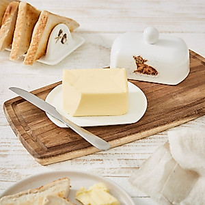 Portmeirion Home & Gifts Covered Butter Dish (Calf), 16 x 11 x 8 cm, Multi-Colour