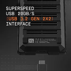 WD_BLACK 500GB P50 Game Drive SSD - Portable External Solid State Drive, Compatible with Playstation, Xbox, PC, & Mac, Up to 2,000 MB/s - WDBA3S5000ABK-WESN