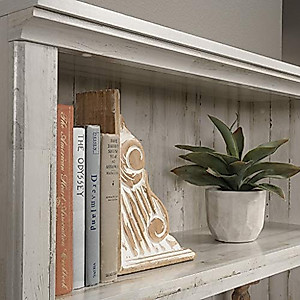 Sauder 5 Shelf Bookcase, White Plank Finish