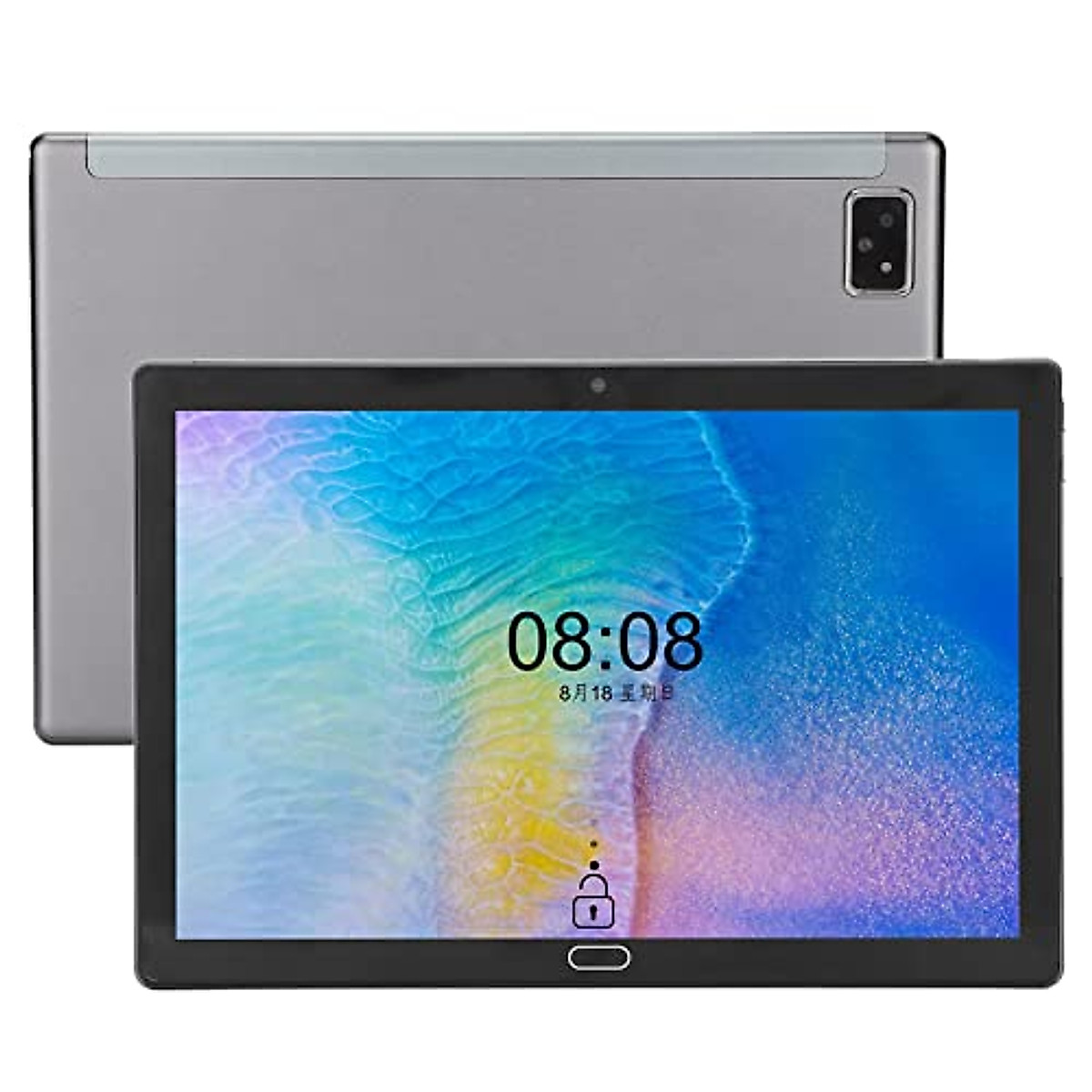 Hilitand 10.1in Tablet, 4GB RAM 64GB ROM, 2.0GHz Tablet PC with Speaker and Microphone 5G WiFi Dual Band 2MP 5MP Dual Camera 6000mah Battery, Supports BT GPS