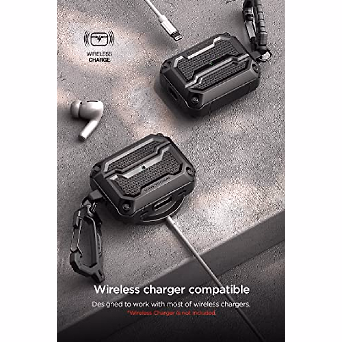 VRS Design Terra Guard Fit Airpods Pro Case for Apple Airpods Pro 2nd Generation (2022)