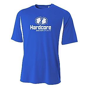 Mens Hardcore Loose Fit Rash Guard Swim Shirt with SPF Protection