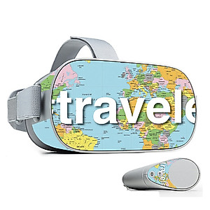 MightySkins Skin Compatible with Oculus Go Mobile VR - Traveler | Protective, Durable, and Unique Vinyl Decal wrap Cover | Easy to Apply, Remove, and Change Styles | Made in The USA
