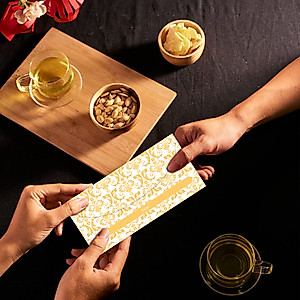 150 Pcs Currency Envelopes Graduation Money Holder for Cash Gift 2.88 x 6.5 Inch White Gold Greeting Card Envelopes for Christmas Holidays Birthdays Bonuses Gifts Nice Envelopes for Tips Coins