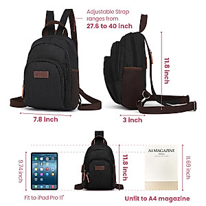 PACKISM Small Backpack Purse for Women - Convertible Sling Bag Multiple Compartment Pockets Adjustable Straps Mini Backpack