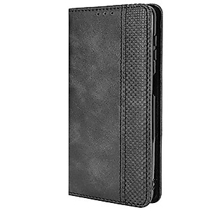 HualuBro Motorola Moto G Stylus 2021 Case, Retro PU Leather Full Body Shockproof Wallet Flip Case Cover with Card Slot Holder and Magnetic Closure for Motorola Moto G Stylus 2021 Phone Case (Black)