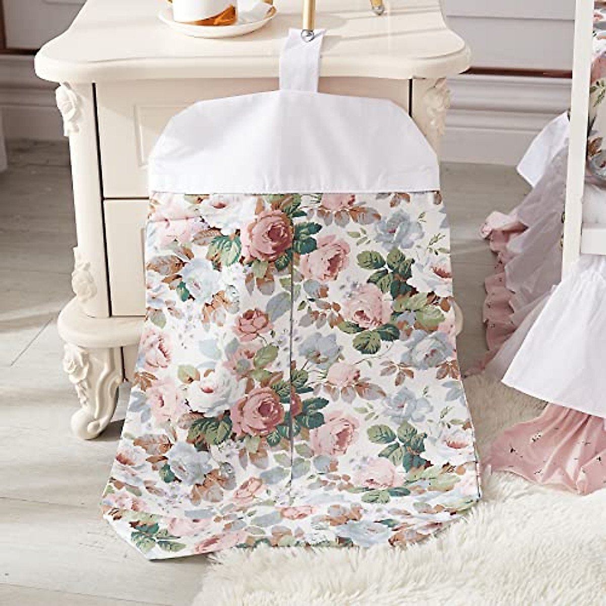 Brandream French Country Garden Floral Baby Girls Nursery Crib Bedding Sets 6-Piece Bedding Set Cotton Asian Style Chinoiserie Blossom Tree Branches Multicolored Design