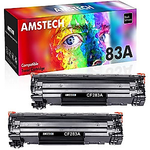 83A CF283A 2-Pack Toner Cartridge Replacement for HP 83A CF283A 83X CF283X Toner Cartridge for HP Pro MFP M125nw M201dw M225dw M255dn M201n M125a M127fw M127fn Printer Toner Black