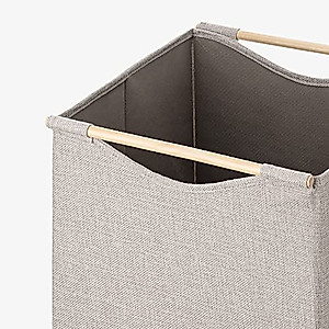 Navaris Foldable Storage Cubes (Set of 4) - 12x12x12 Storage Cube Bins Compatible with Kallax - Storage Bins for Shelf Unit Fabric and Wood Baskets