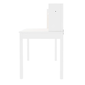 Martha Stewart Kids' Desk with Hutch and Chair by Guidecraft - Creamy White: Kids Wooden Study Table with Storage and Corkboard | Kids' Bedroom Furniture Set, Desk and Chair Set Ages 5-12