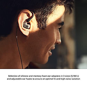 Sennheiser IE 600 in-Ear Audiophile Headphones - TrueResponse Transducers for exquisitely Neutral Sound, Detachable Cable with Flexible Ear Hooks, Includes Balanced Cable, 2-Year Warranty