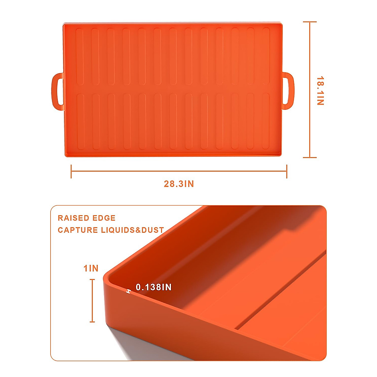 Silicone-Griddle-Mat-Blackstone-Accessories - Cover for Blackstone 28 Inch Griddle Heavy Duty Food Grade Silicone Mat, Protect Griddle from Rodents, Insects, Debris, and Rust