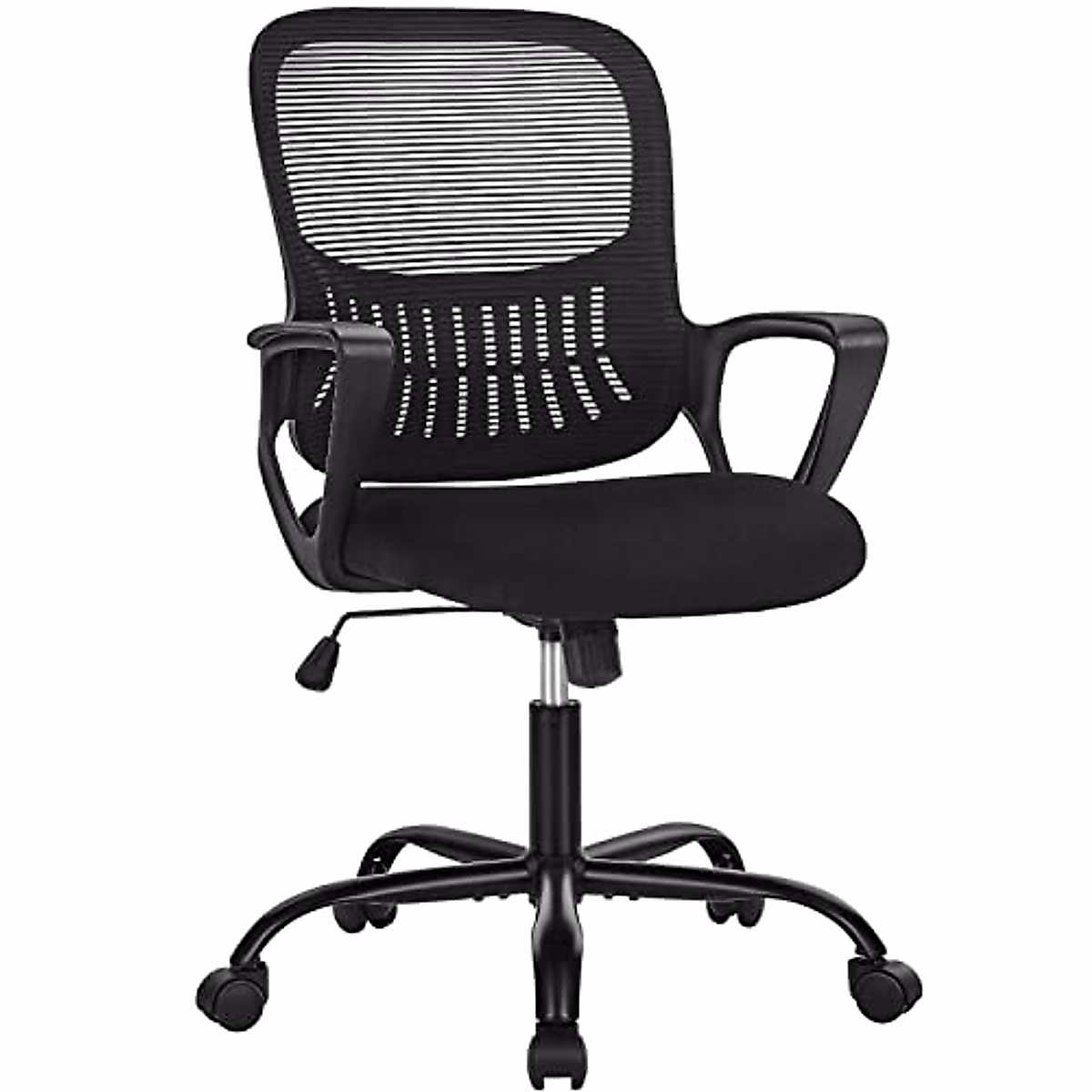 Office Chair, Desk Chair, Ergonomic Home Office Desk Chairs, Computer Gaming Chair with Comfortable Armrests, Mesh Desk Chairs with Wheels, Office Desk Chair, Mid-Back Task Chair with Lumbar Support