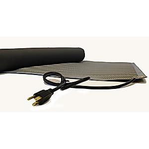 RHS Snow Melting Mat, Anti-Slip Walkway Herringbone Design, Color Gray, Outdoor Mat, Prevents ice Formation, Melts up to 2 inches of Snow per Hour, 120 Volts (30-inches x 3-feet)