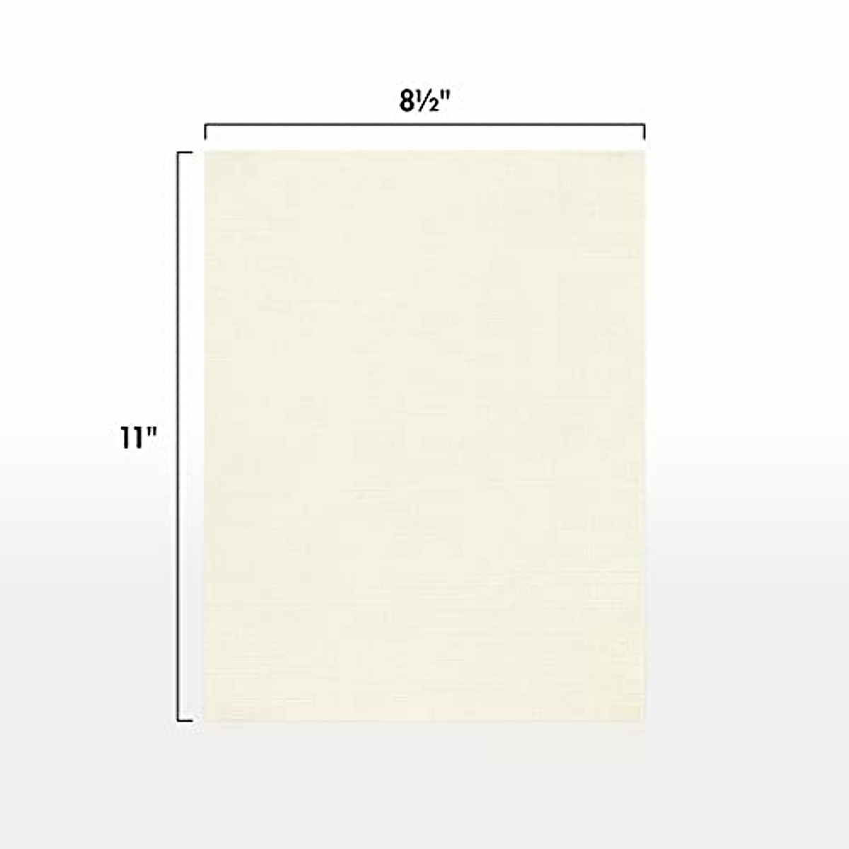 LUXPaper 8.5" x 11" Cardstock | Letter Size | Natural Linen | 100lb. Cover (183lb. Text) | 50 Qty