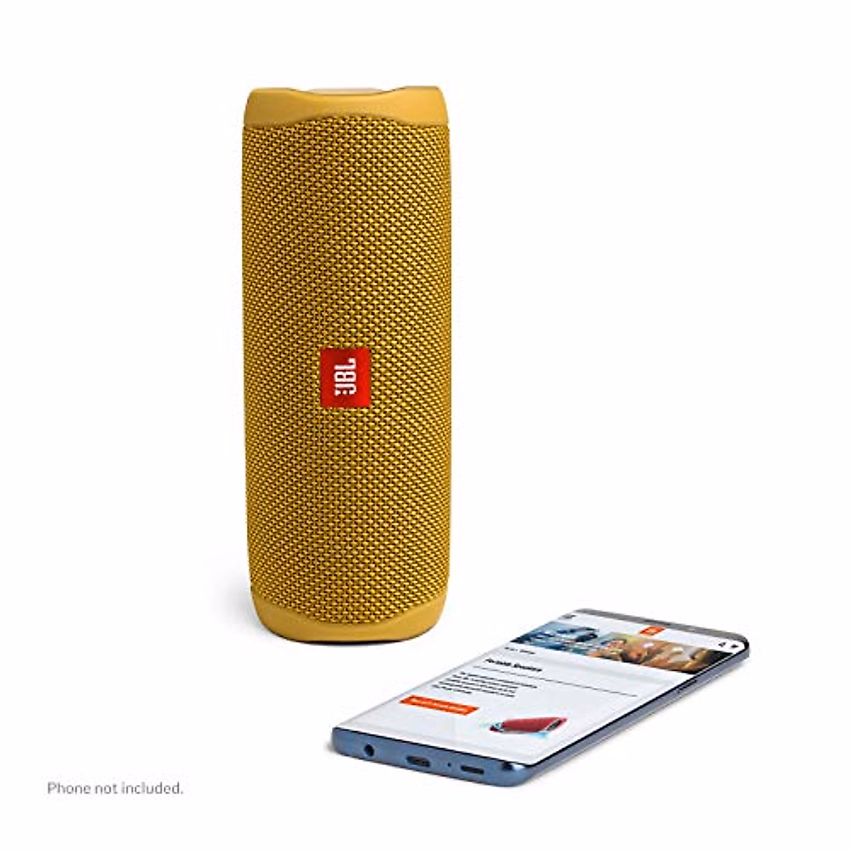 JBL FLIP 5 Waterproof Portable Bluetooth Speaker - Yellow (Renewed)