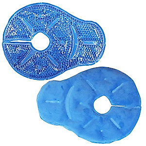 The Breastfeeding Essentials for Nursing Mothers,Soothing Breast Gel Pads,Hot or Cold Gel Packs for Breastfeeding & Pumping, 2 Breast Ice Packs for Breast Augmentation Post Surgery Pain Relief