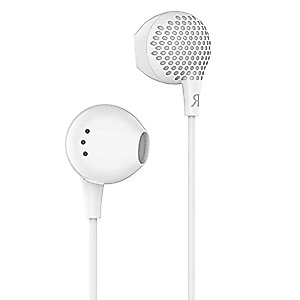 Earldom Wired Earbuds, Earphones Headphones Noise Isolating Earbuds, Lightweight Wired Earphones in-Ear Headphones for Phone 6/6s plus/5s/SE, Galaxy, Tablets - White