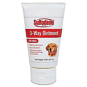 Sulfodene Dog Wound Care Ointment, Relieves Pain & Prevents Infection For Dog Cuts, Scrapes, Bites and Injuries, 2 Ounce