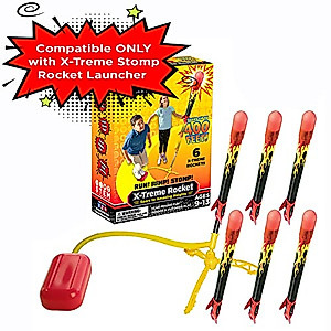 Stomp Rocket Extreme Rocket (Super High Performance), 6 Rockets [Packaging May Vary]