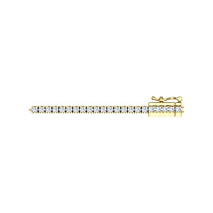 FINEROCK 2 Carat Diamond Tennis Bracelet in 10K Yellow Gold (7.5 Inch)