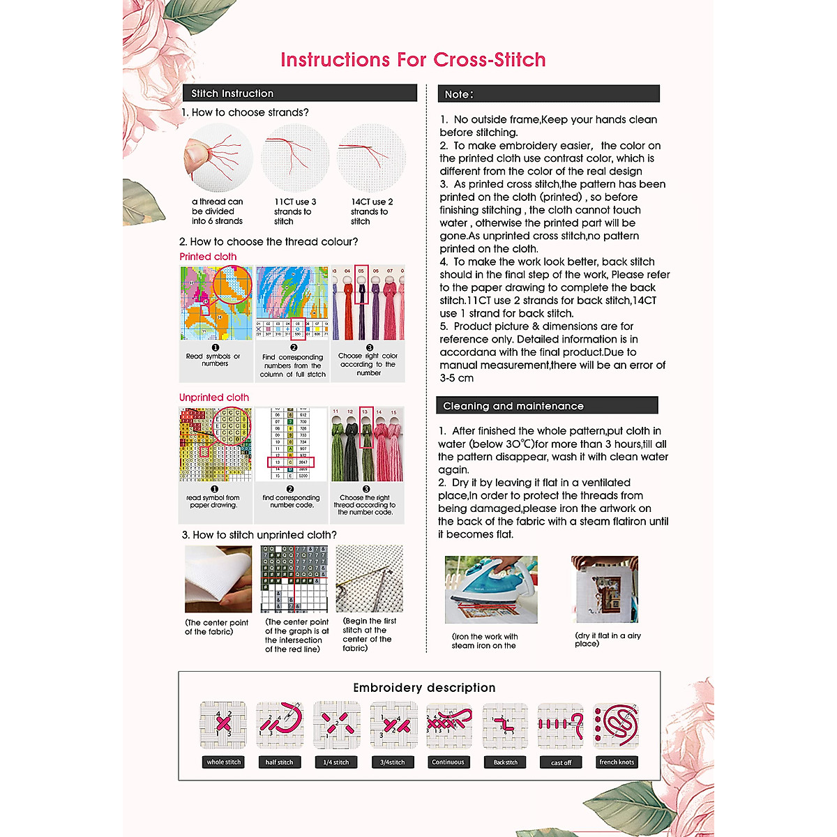 LWZAYS 4 Pack Cross Stitch Kits-Stamped Cross Stitch Kits for Adults Landscape Counted DIY Embroidery Needlepoint Kits Home Decor 12x16inch