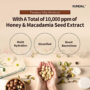 KUNDAL Honey&Macadamia Hydro-Intensive Moisture Premium Nature Hair Shampoo [Blackberry Bay] Sulfate Free, Macadamia Oil for Damaged Hiar care, Deep Clean & Hydration 1,000ml (300ml x2ea)