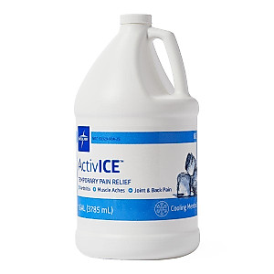 Medline ActivICE Topical Pain Reliever Analgesic Gel, 1-Gallon Pump Bottle, 1 Count