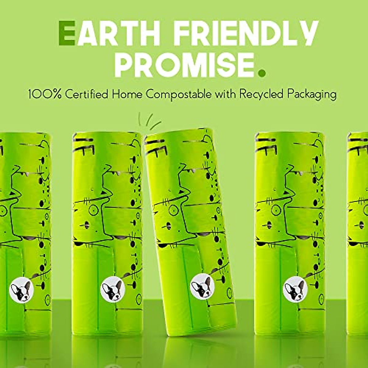Certified Home Compostable Cat Litter Bags For Poop/Large Dog Poop Bag - 10% to Charity, Cornstarch-Based Compostable Dog Poop Bags + Cat Litter Trash Bags (30 Extra Large Disposable Litter Bags)