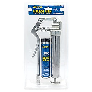 STAR BRITE Pistol Grease Gun with 3 OZ. Cartridge (028703),Silver