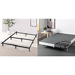 ZINUS Compack 7 Inch Metal Bed Frame & 5 Inch Metal Smart Box Spring Set, Quick Assembly, Queen