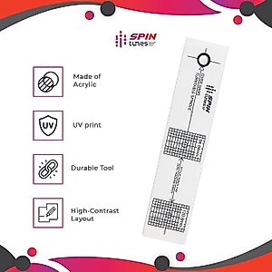 Turntable Azimuth Cartridge Alignment Protractor Set - Vinyl Record Player VTA Azimuth Ruler and Turntable Phono Cartridge Stylus Alignment Protractor