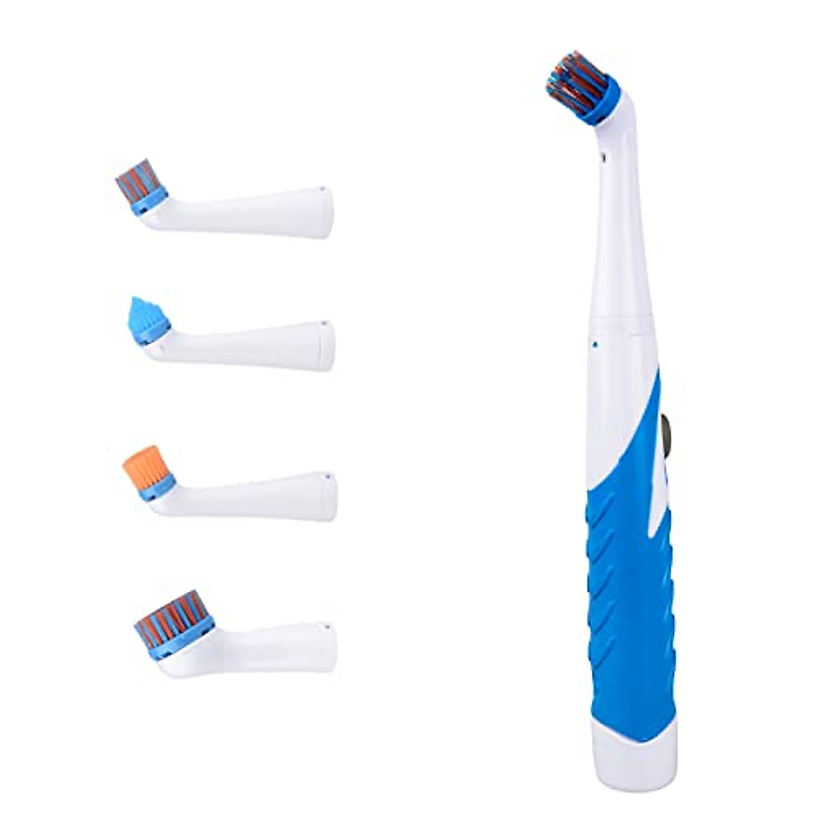 Electric Cleaning Brush with 4 in 1 Multiple Brush Heads, Indoor Household Cordless Motorized Brush for Bathroom Toilet Kitchen Tile Crevice