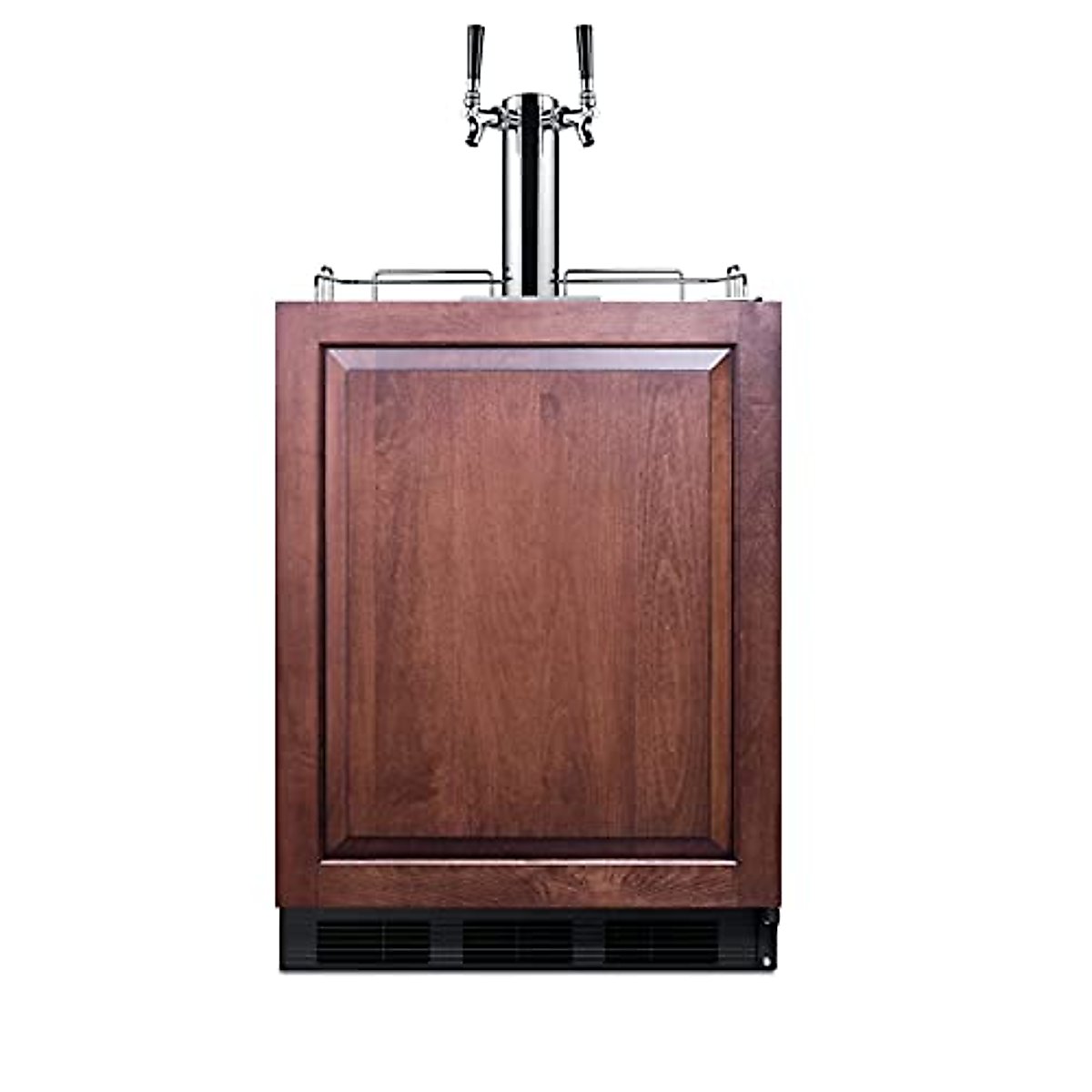 Summit Appliance SBC58BLBIADAIF 24" Wide Built-In Kegerator; ADA Compliant; Panel-ready Door (Panel Not included); 5.5 cu.ft Capacity; Automatic Defrost; Dual Tap System; Adjustable Thermostat