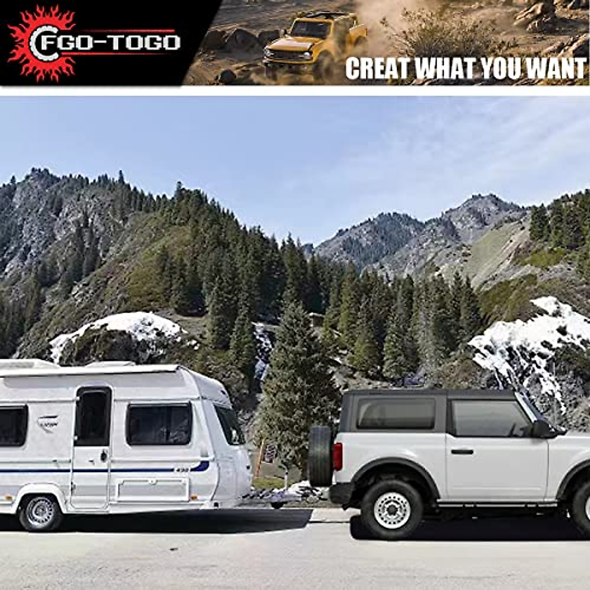 for 2021 2022 2023 Ford Bronco 2'' Trailer Tow Hitch Hook,Class 3 Hitch Receiver for Ford Bronco Accessories 2021 2022 2023 2/4 Door Heavy Duty Steel Trailer Hitch Tow Hook 2-Inch Receiver Hitch