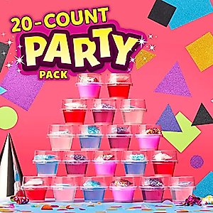 Elmer's PKG Gue Premade, Slime Kit, Includes Fun, Unique Add-Ins, Party Pack, 20 Count