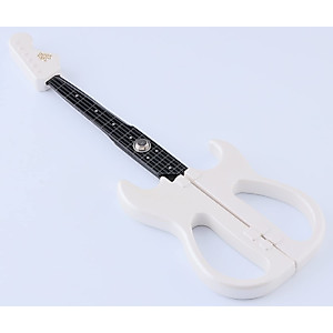 Nikken Cutlery Guitar Scissor SekiSound Pearl White with a stand (Gift Box Included) Hobby Tool SS-35PW