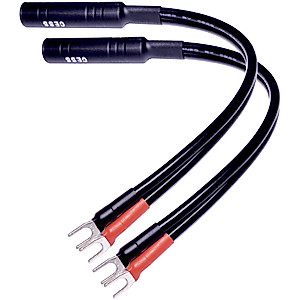 CNCESS CESS-002S Barrier Spade Fork to 1/4 Inch TS Speaker Cable Adapter (Small Spade)
