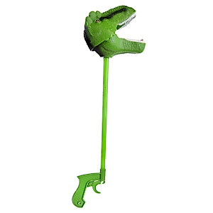Safari Ltd. Green T-Rex Snapper - 18" Dinosaur Grabber Toy for Boys, Girls, and Kids Age 3+