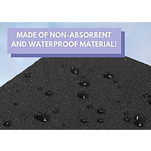 Polar Whale Essential Oil Storage Organizer 2 Tier Display Rack for Home Bathroom Bedroom Office Elegant Modern Durable Black Foam Washable Waterproof Holds 15 (5ml to 15ml) and 5 (5ml) Bottles