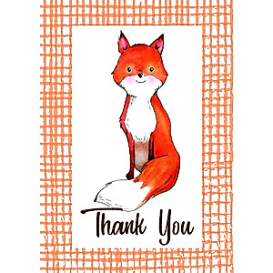 A Paper Smile Woodland Animal Thank You Cards Boxed Set 35 Note Cards